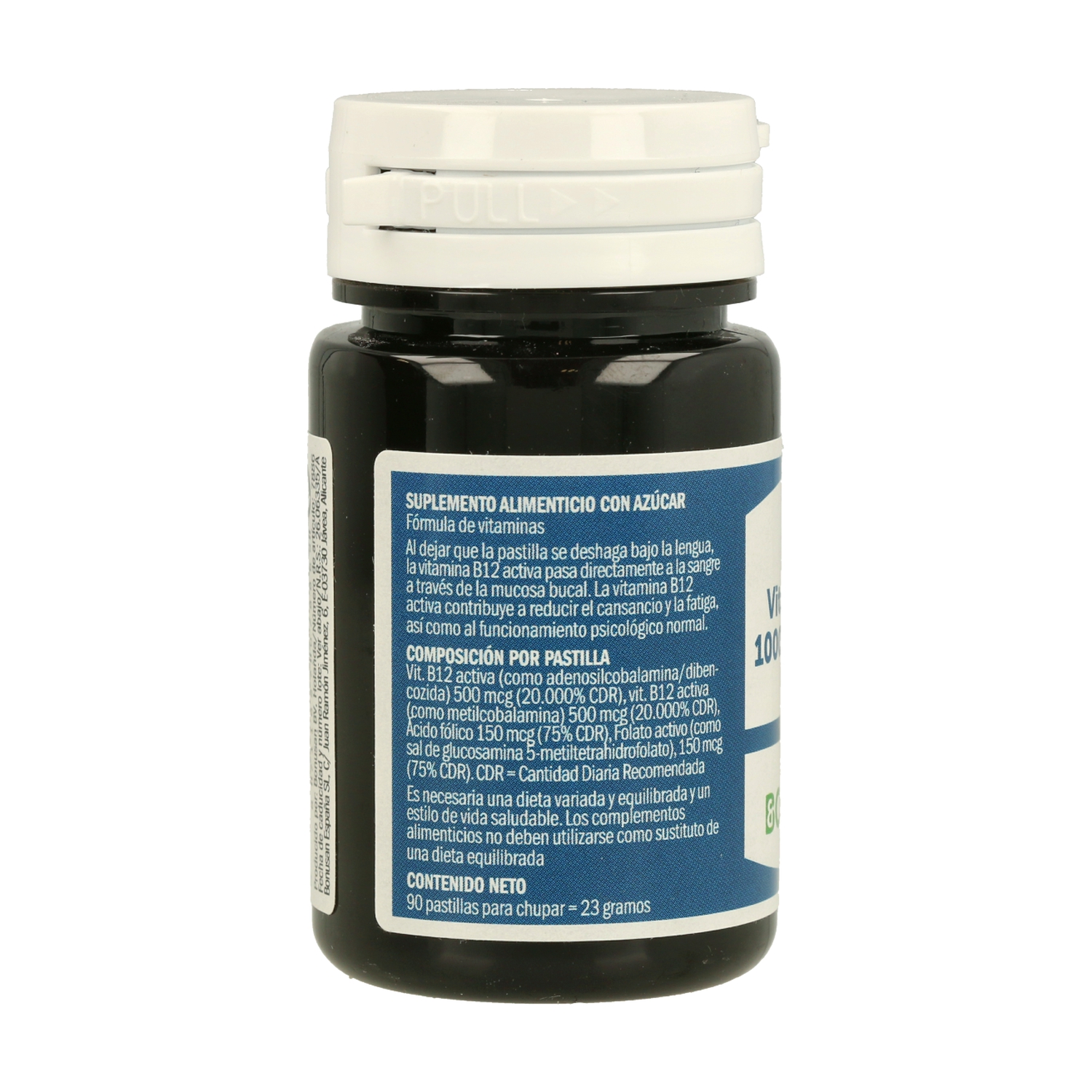 Vitamina B12 1000 mcg activa 90 unidades de Bonusan | Naturitas