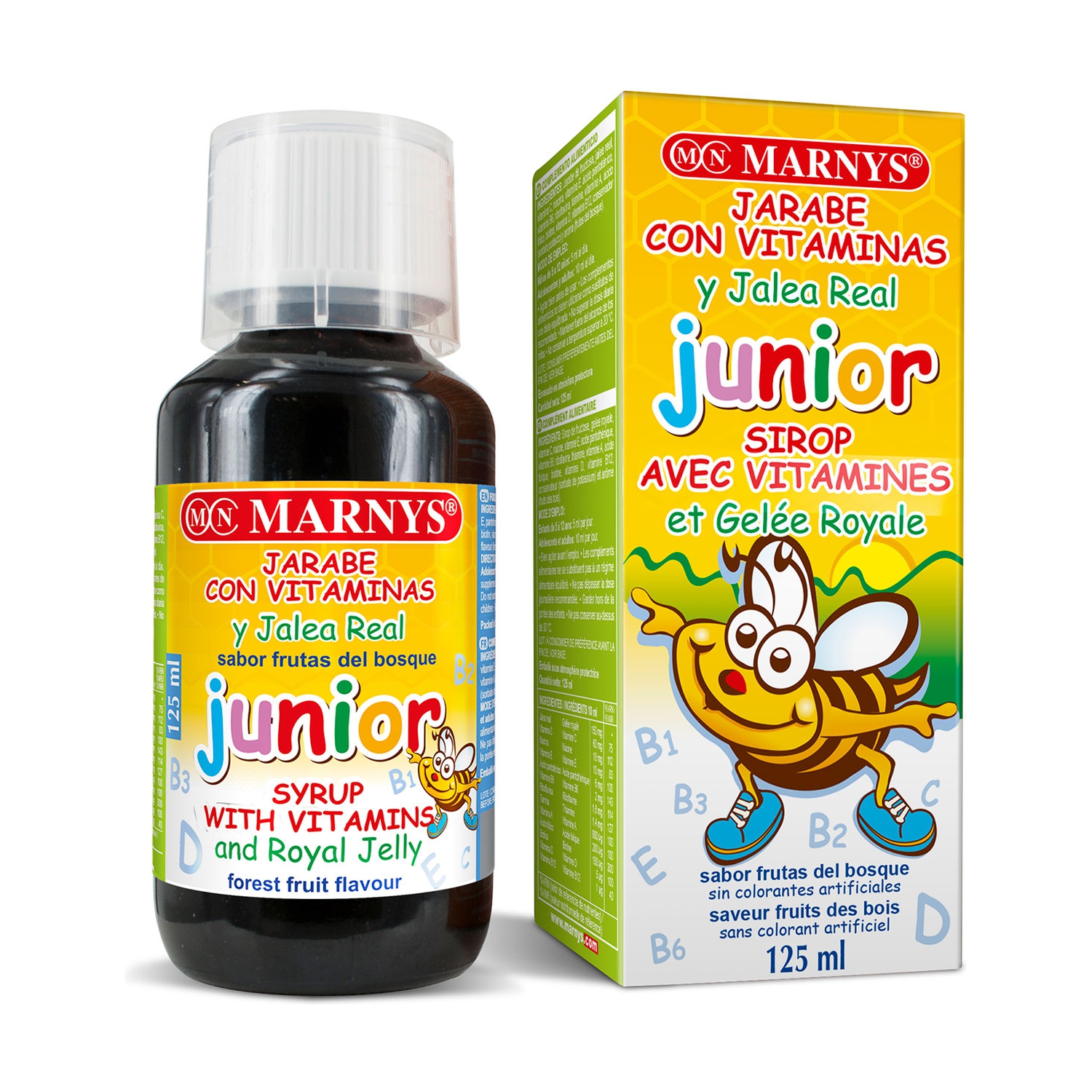 Jarabe Junior Multivitaminas con Jalea 125 ml de Marnys | Naturitas