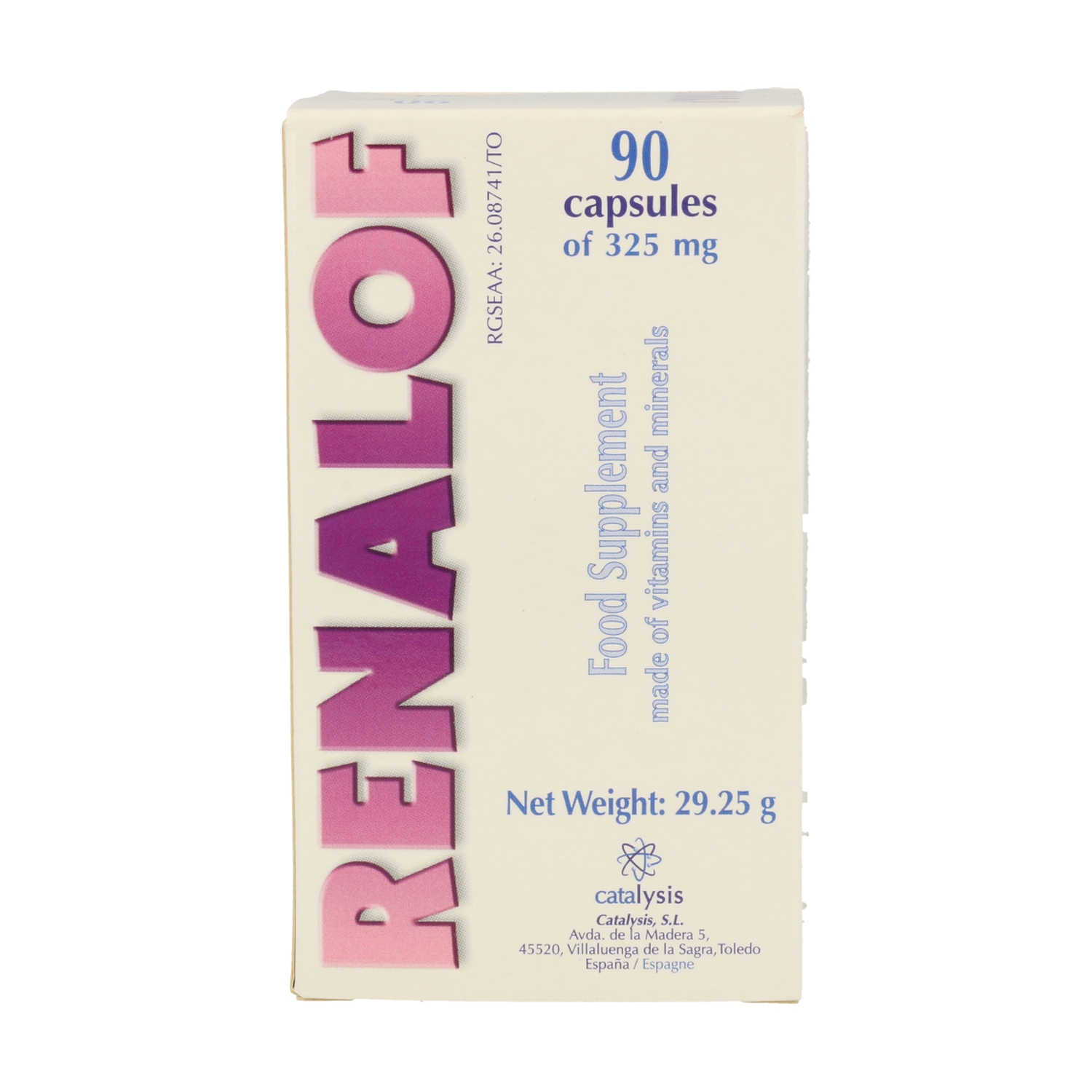 Renalof 90 cápsulas de Catalysis | Naturitas