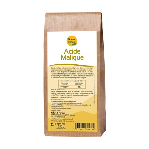 Acheter Acide Malique cure nettoyage du foie d'Andréas Moritz 250 g ...