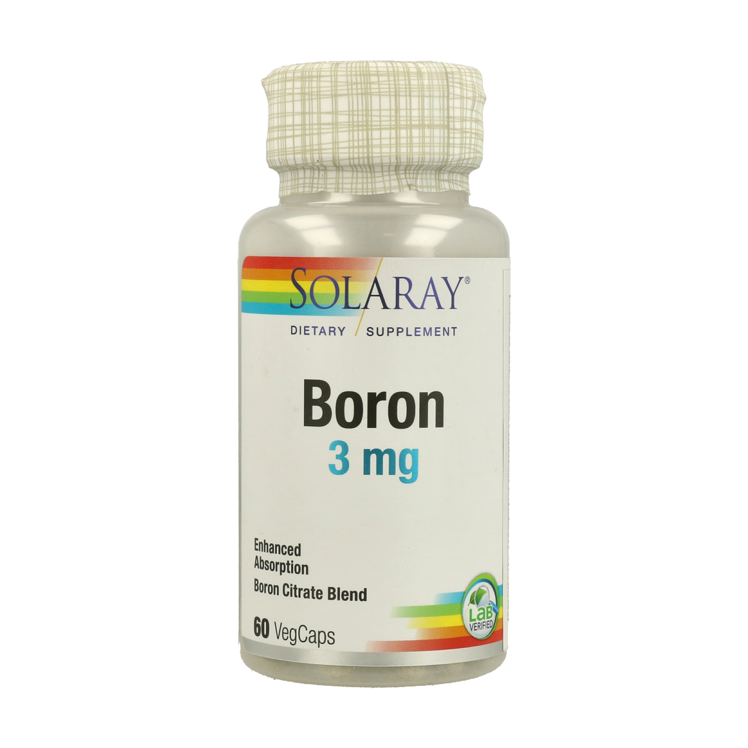Citrate Boron 60 cápsulas vegetales de Solaray | Naturitas