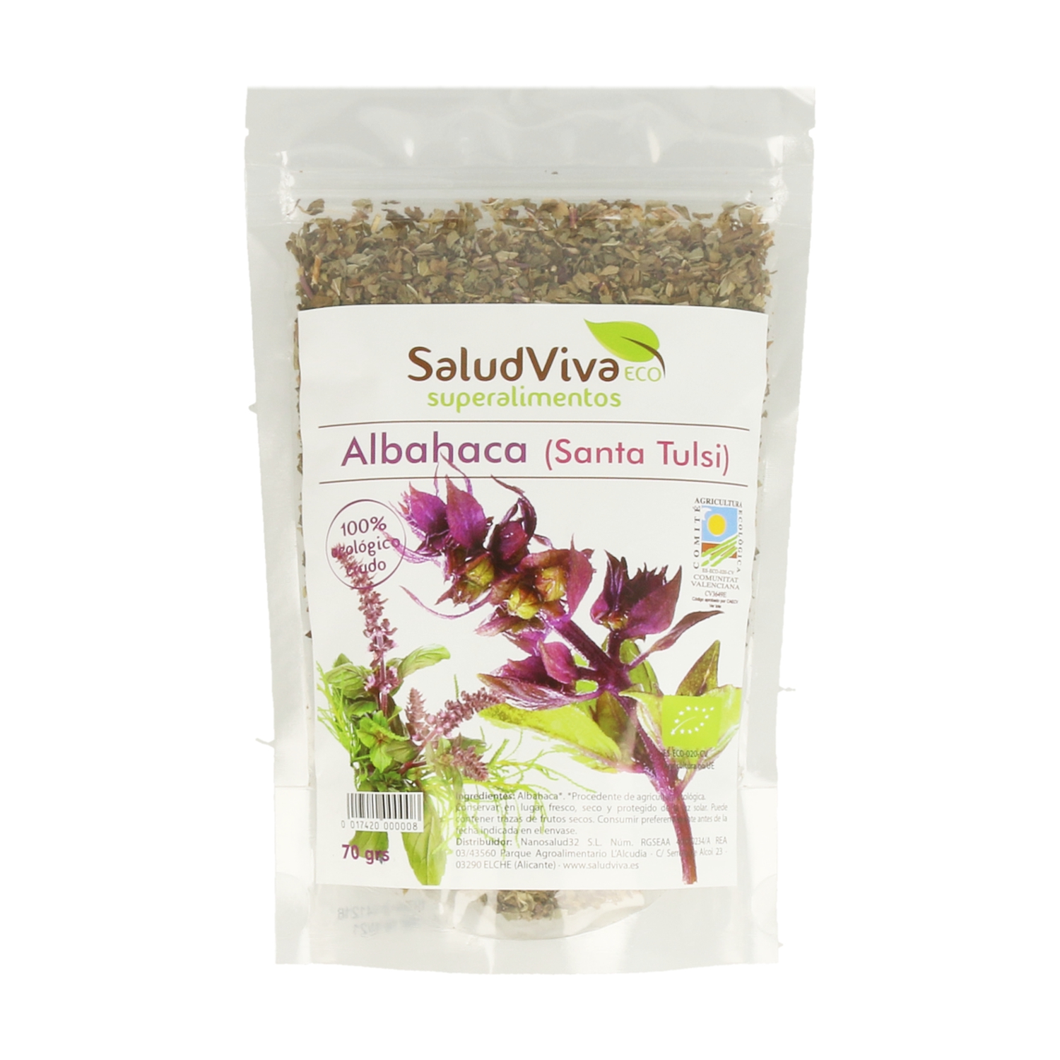 Comprar Albahaca Santa 70 g Salud Viva | Naturitas