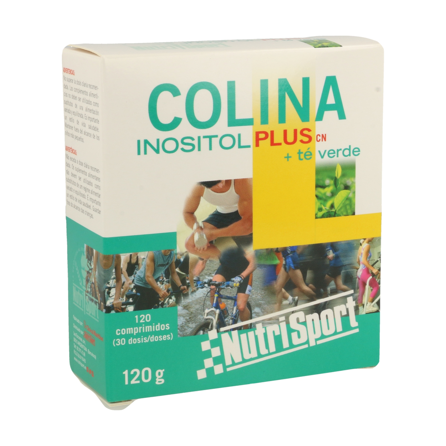 Colina Inositol Plus con Té Verde 120 comprimidos de Nutrisport | Naturitas