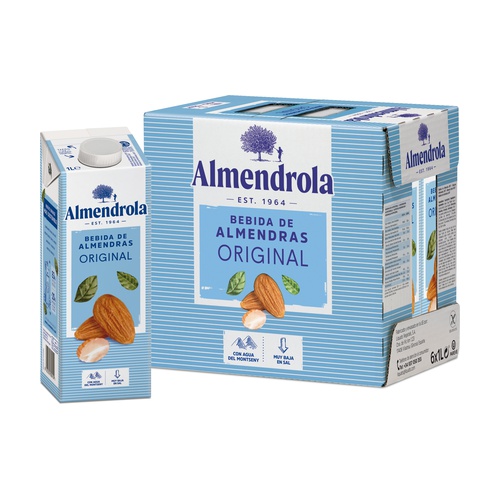 Comprar Bebida de almendras original 6 unidades de 1L Almendrola ...