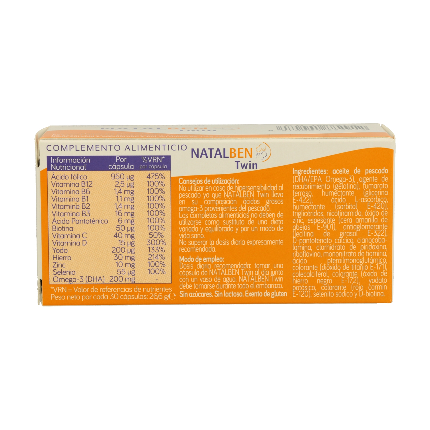 Natalben Twin 30 cápsulas de Italfarmaco | Naturitas