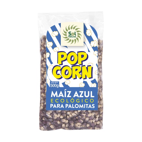 Buy Blue Corn For Bio Popcorn 500 g Sol Natural | Naturitas