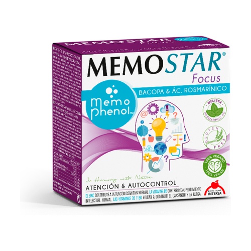 Comprar Memostar Focus 30 sobres Intersa | Naturitas