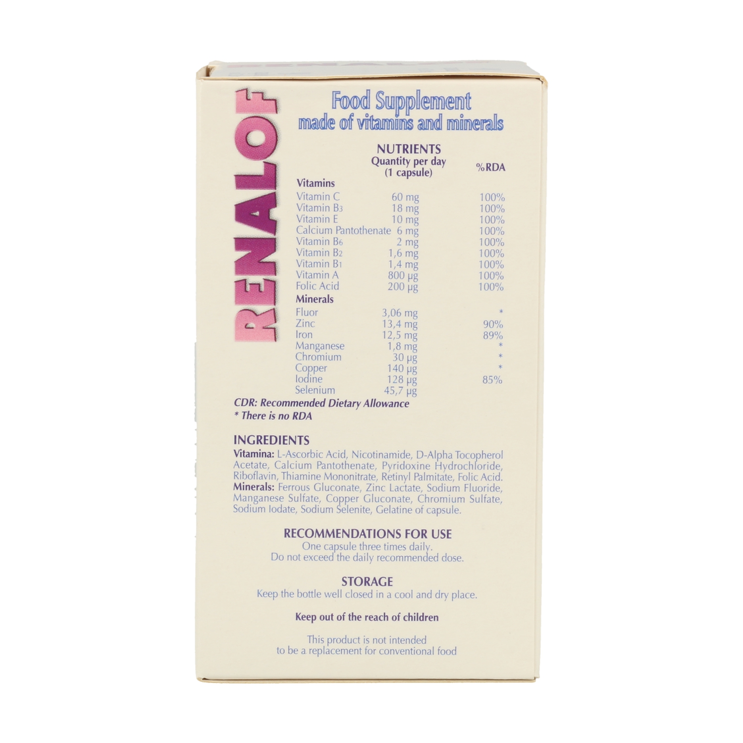 Renalof 90 cápsulas de Catalysis | Naturitas