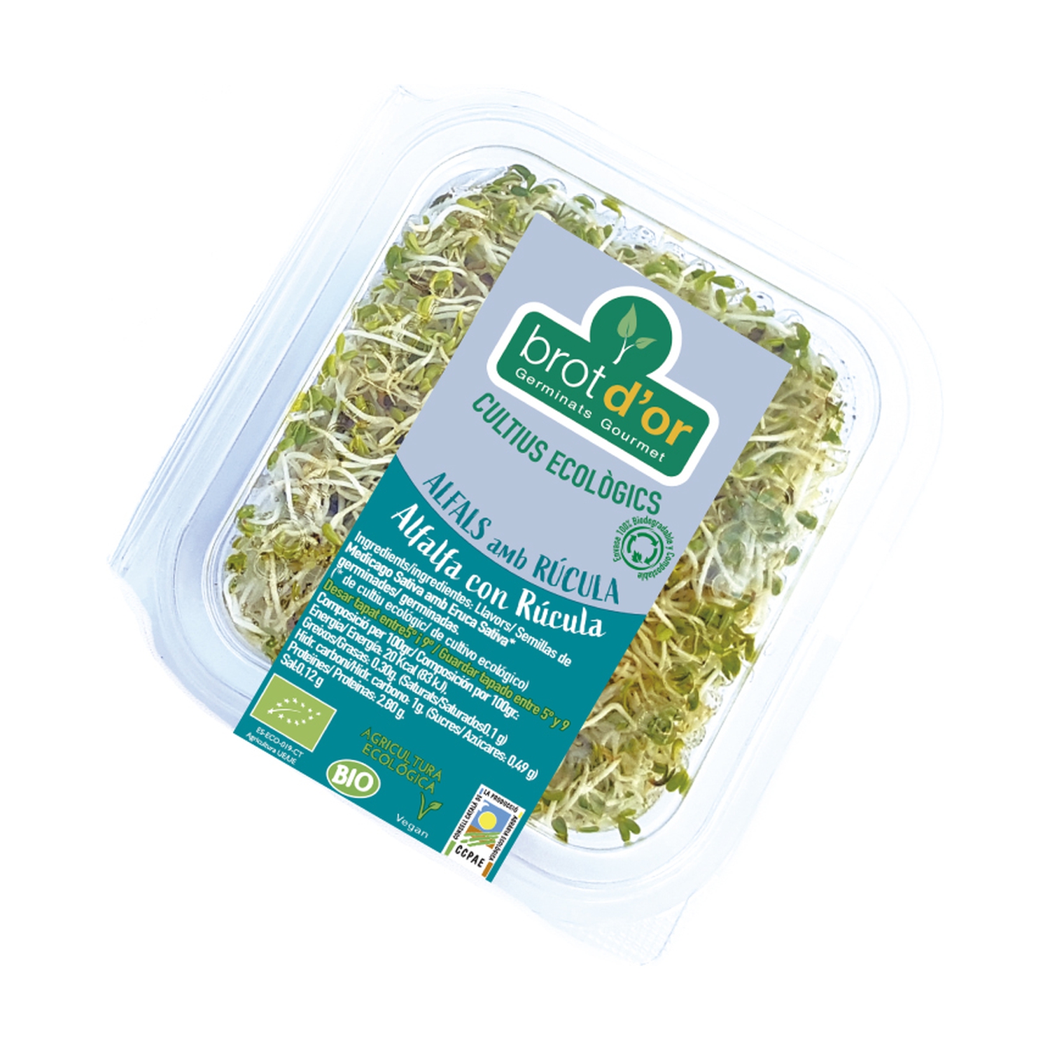 Comprar Brotes Germinados de Alfalfa con Rúcula Bio 70 g Brot d'Or ...
