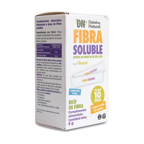 Comprar Sticks de Fibra Soluble 10 sticks Distintivo Natural | Naturitas