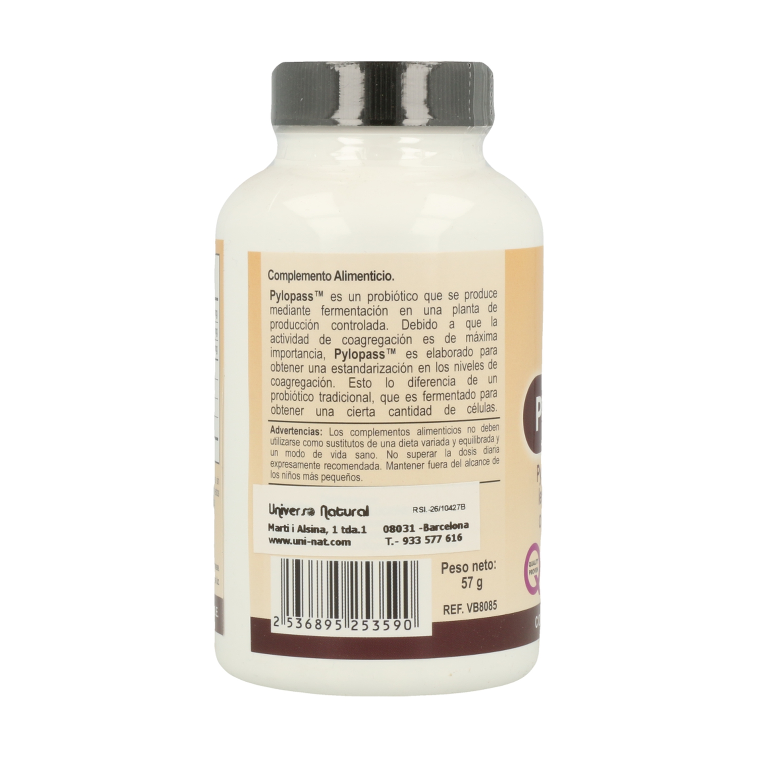 Pylopass 100 cápsulas de Vbyotics | Naturitas